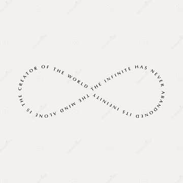 Infinity, Infinity Symbol, Text, Abstract Minimalistic Clean and Simple ...