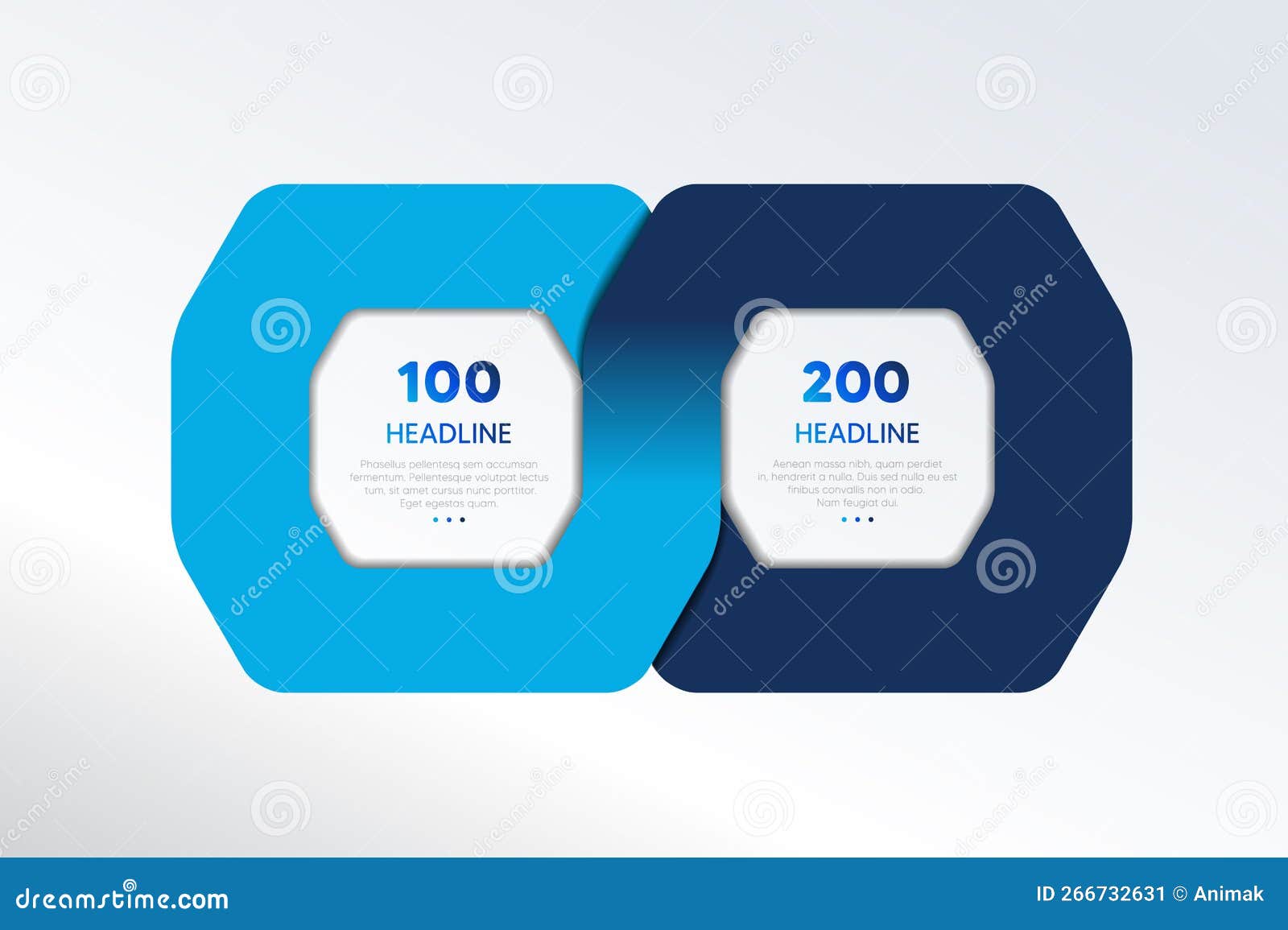 Infinity Infographic. 2 Step Options Template, Scheme, Diagram, Chart ...