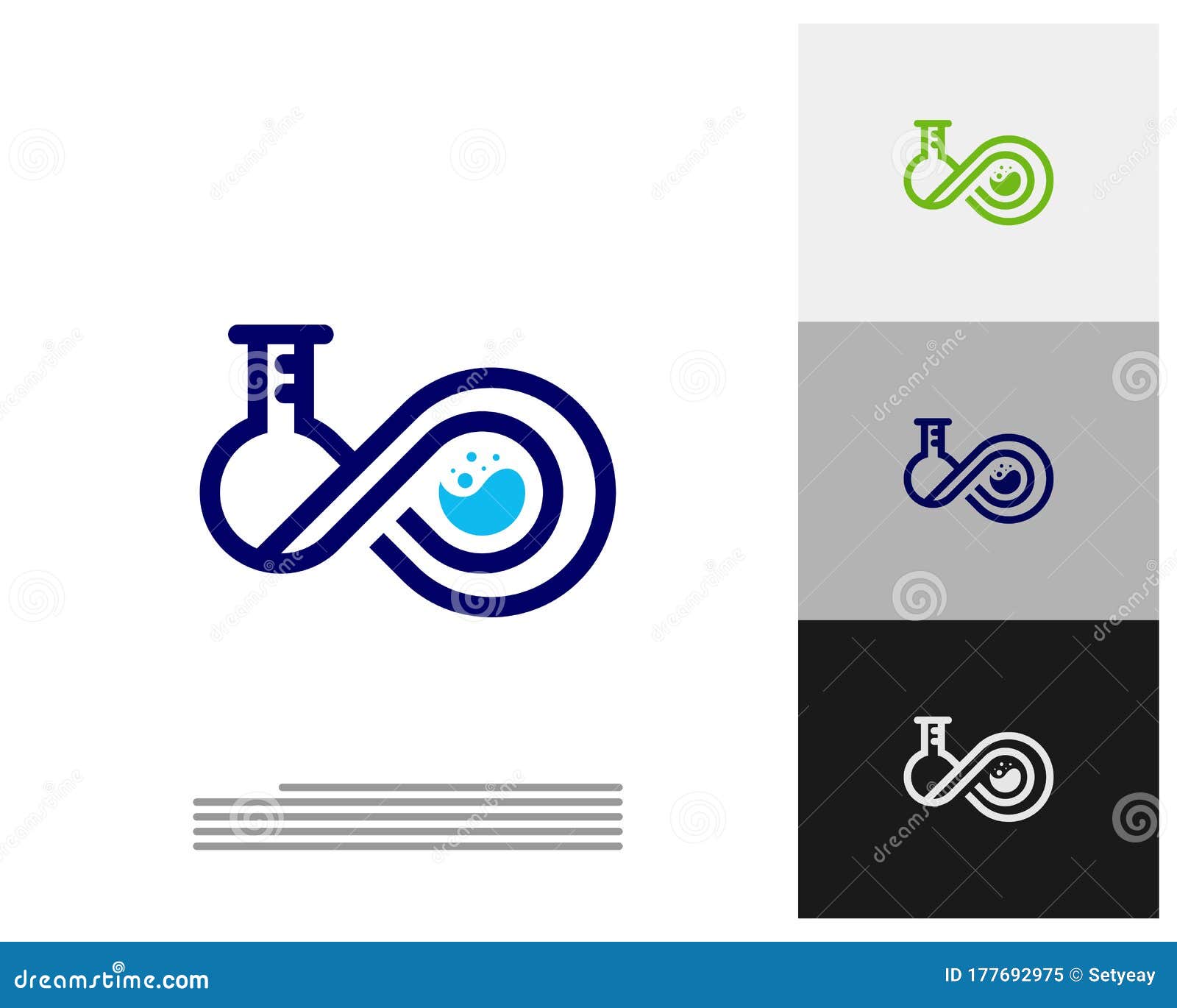 Infinity Labs Logo Vector Template, Creative Infinity Logo Design ...