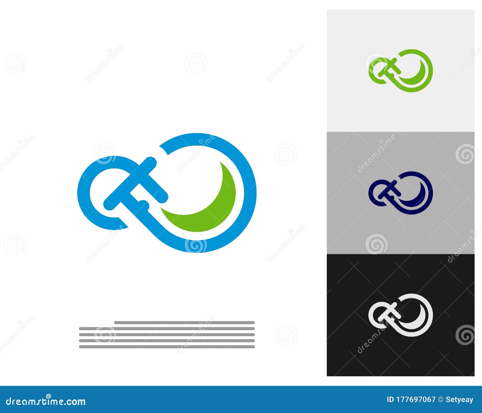 Infinity Labs Logo Vector Template, Creative Infinity Logo Design ...