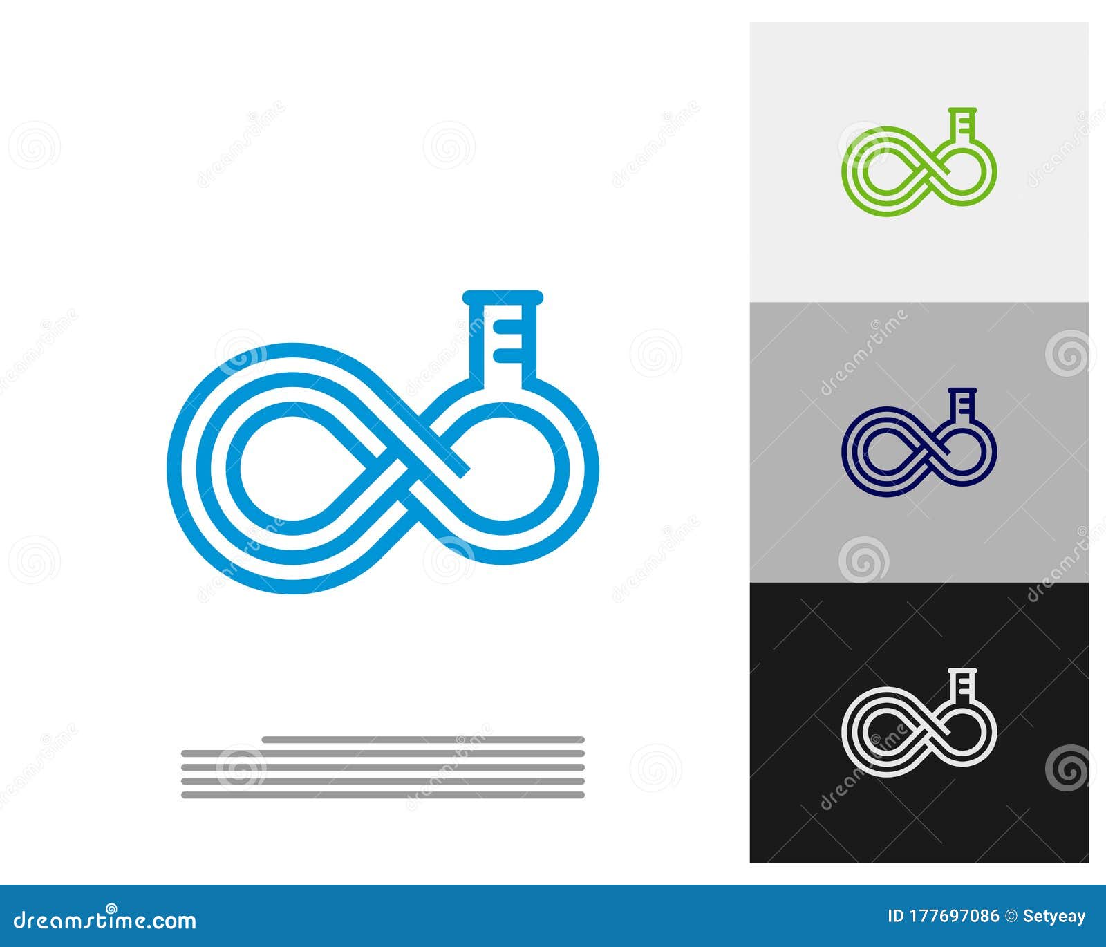 Infinity Labs Logo Vector Template, Creative Infinity Logo Design ...