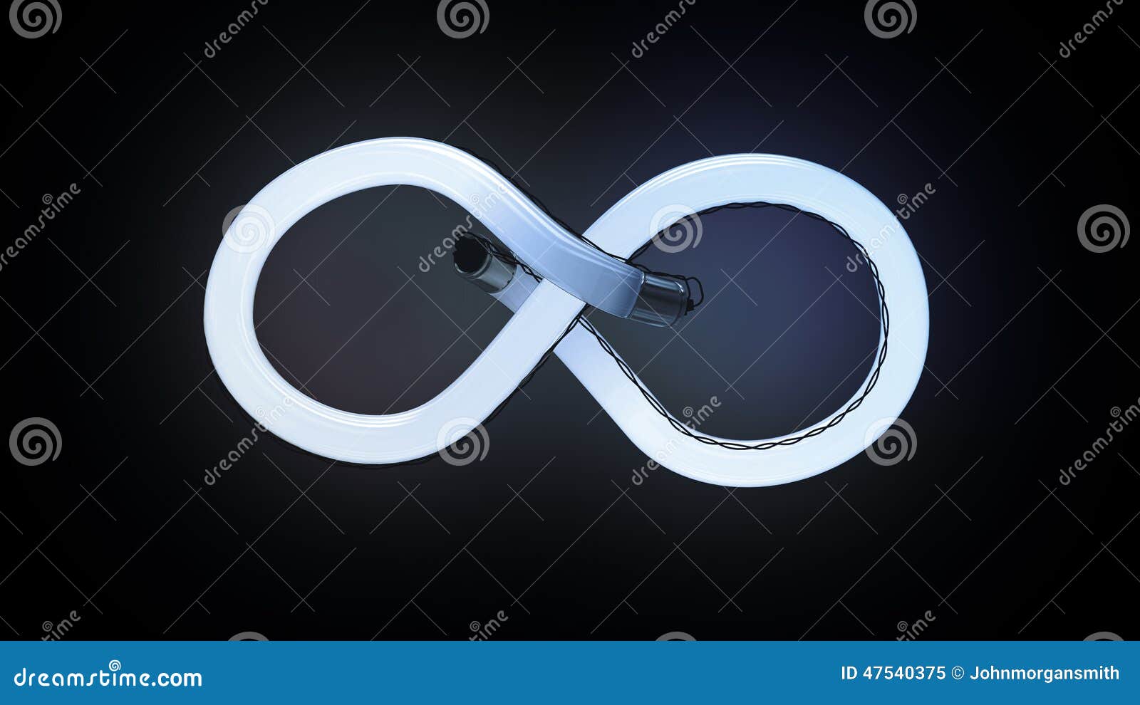 Infinity lamp stock illustration. Illustration of argon - 47540375