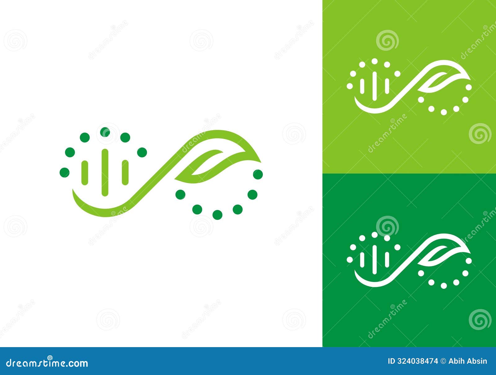 Infinity Leaf Logo Vector Template, Creative Infinity Logo Design ...