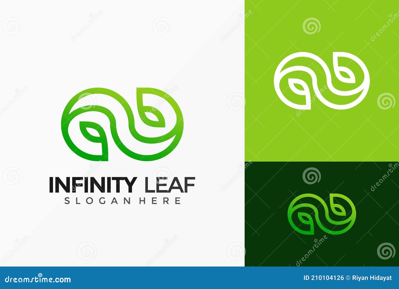 Infinity Leaf Logo Design. Creative Idea Logos Designs Vector ...