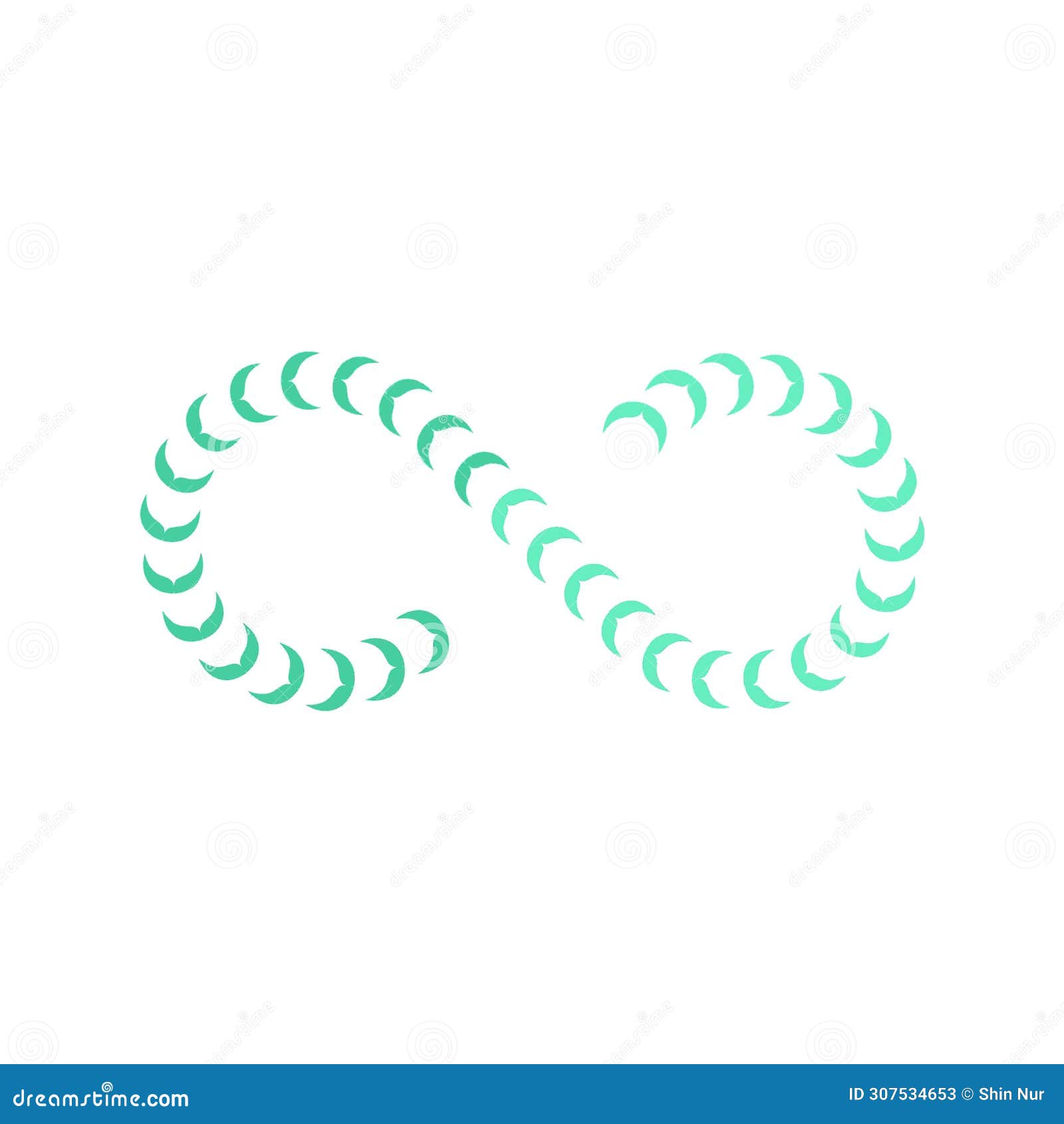 Infinity Leaf Logo Vector. Green Leaves Stock Vector - Illustration of ...
