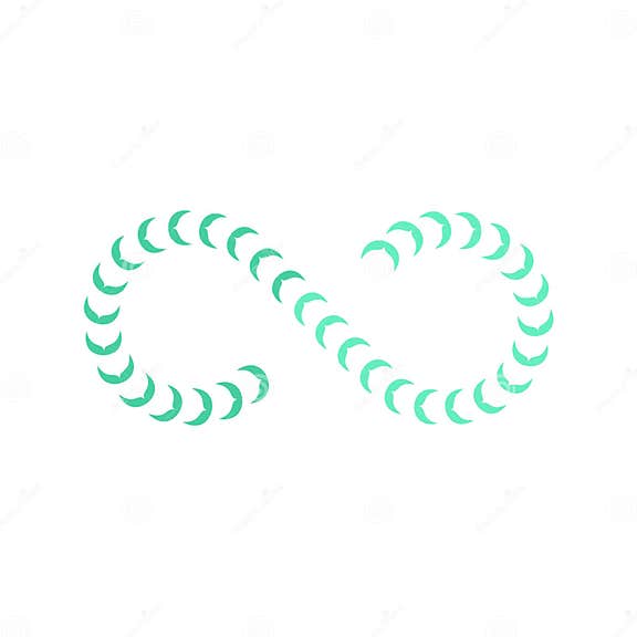Infinity Leaf Logo Vector. Green Leaves Stock Vector - Illustration of ...
