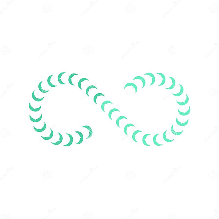 Infinity Leaf Logo Vector. Green Leaves Stock Vector - Illustration of ...