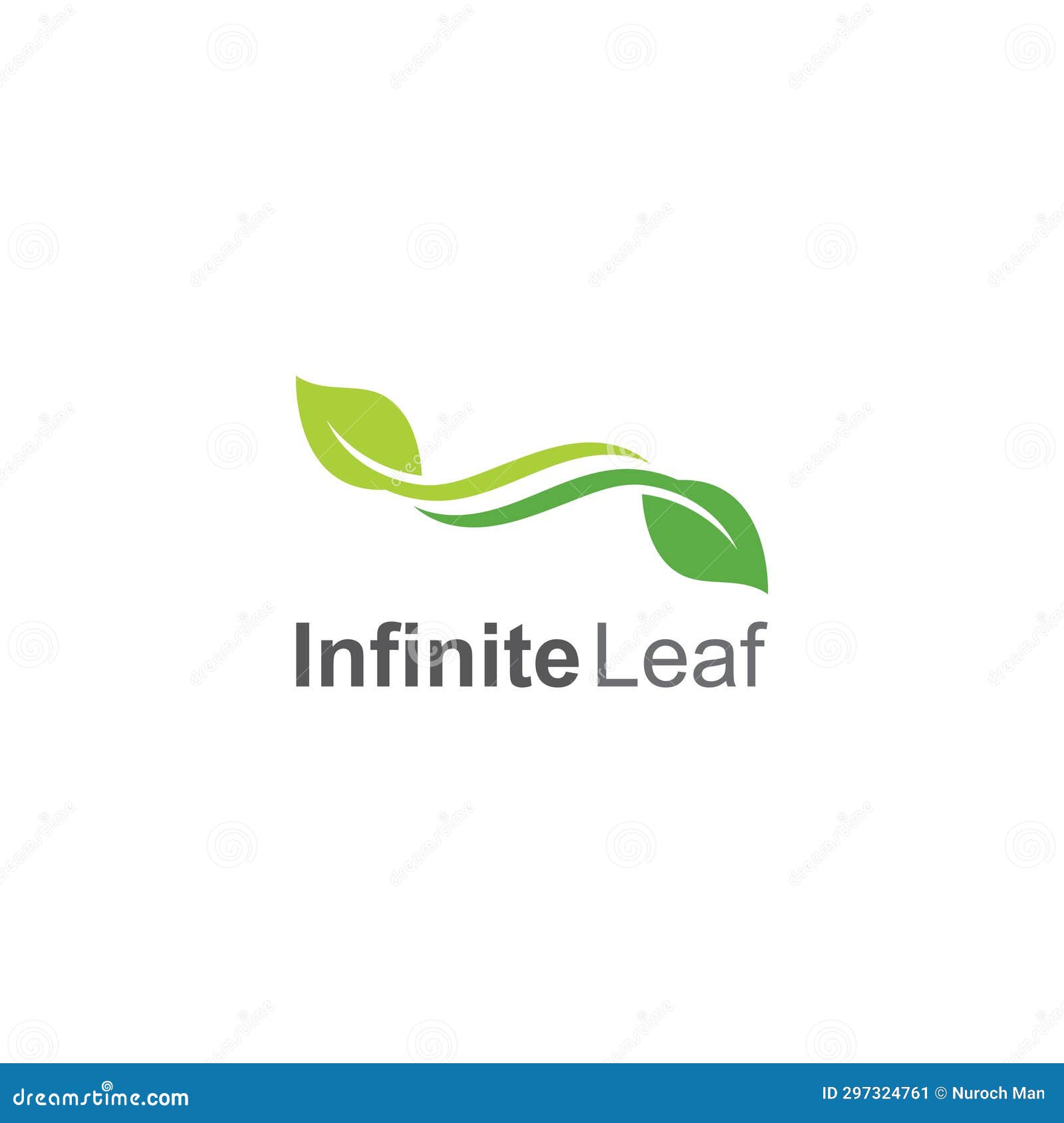 Infinity Leaf Vector Icon Illustration Logo Template Design Stock ...