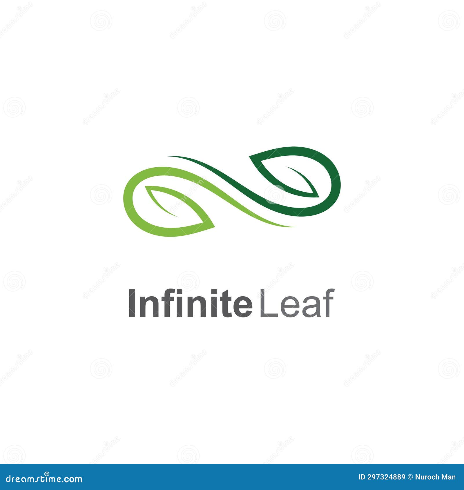 Infinity Leaf Vector Icon Illustration Logo Template Design Stock ...
