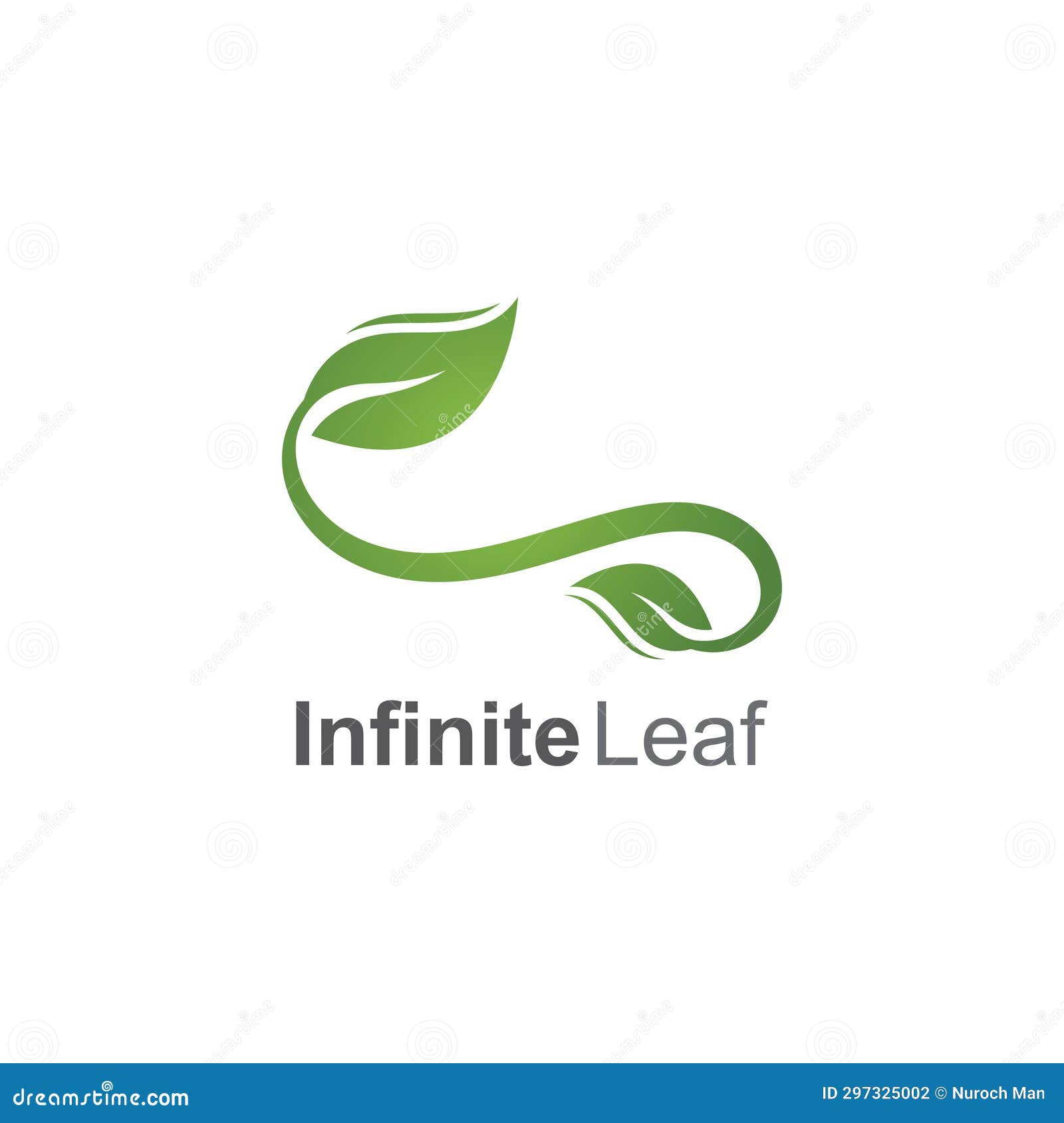 Infinity Leaf Vector Icon Illustration Logo Template Design Stock ...