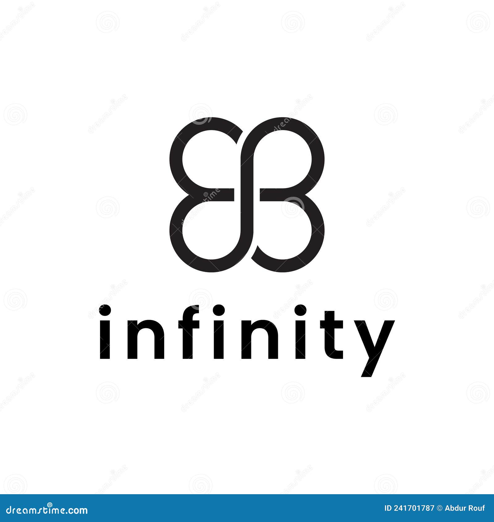 Infinity Letter B Logo Design Stock Vector - Illustration of company ...