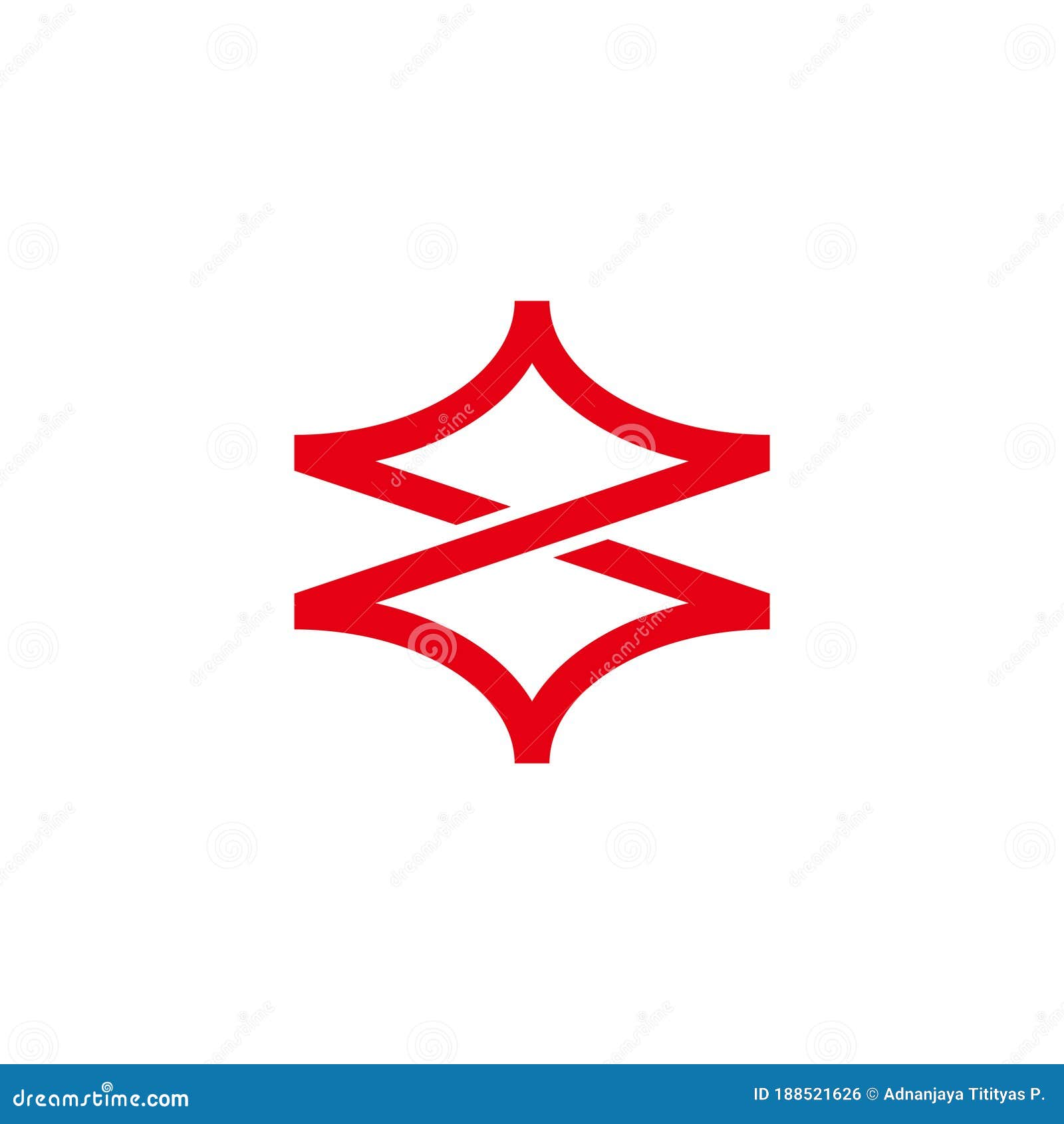 Infinity Line Geometric Overlap Design Simple Symbol Logo Vector Stock ...