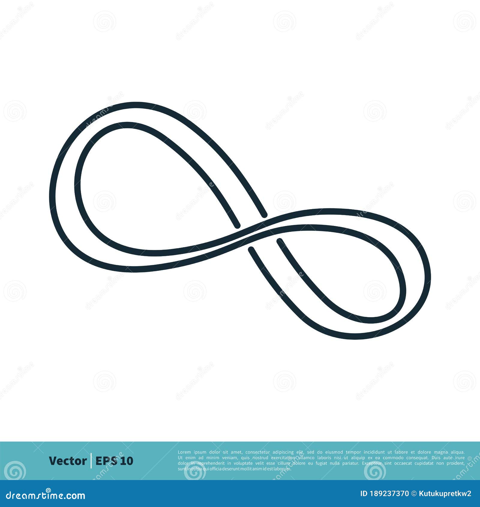 Infinity Line Icon Vector Logo Template Illustration Design. Vector EPS ...