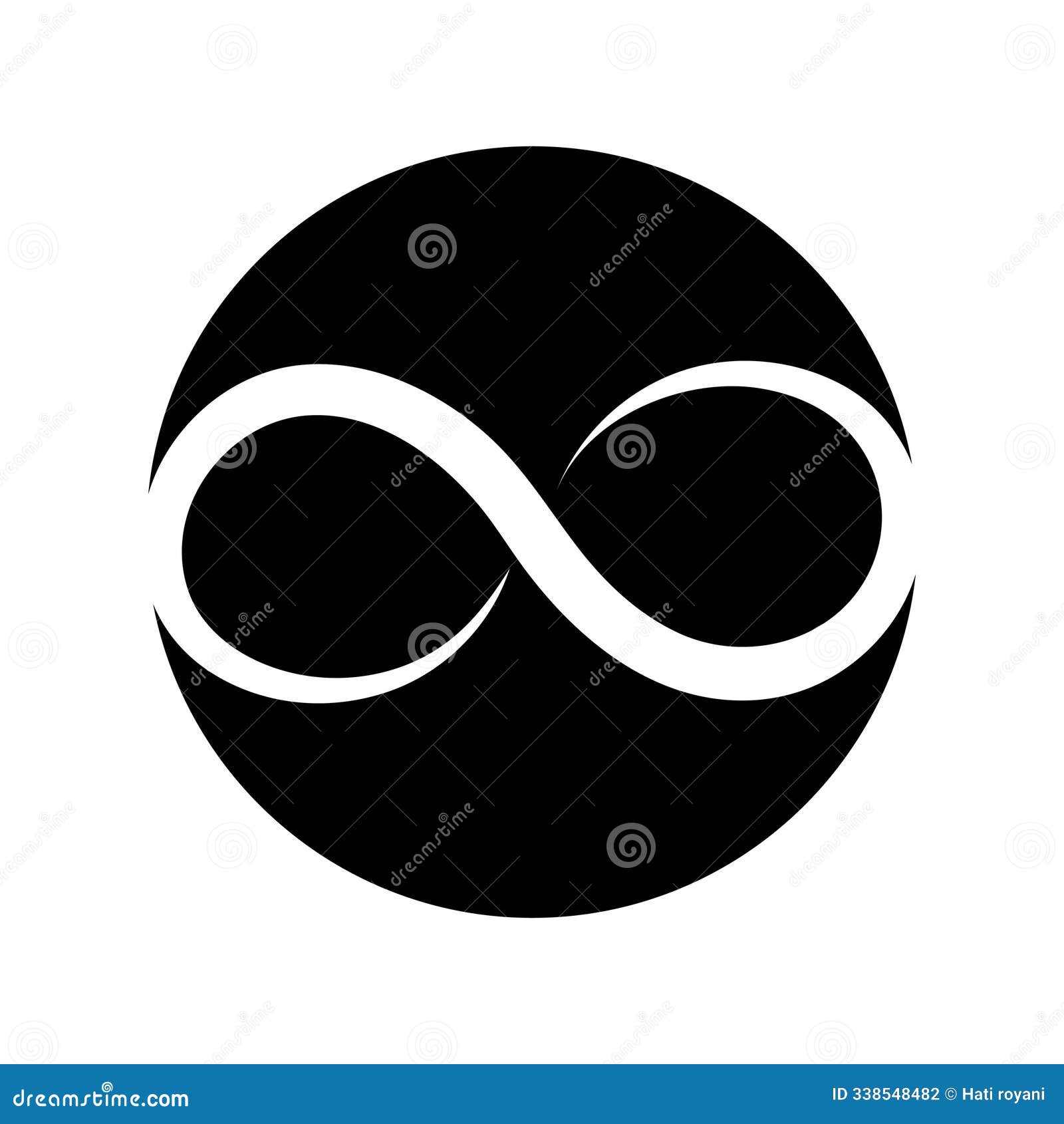 Infinity line loop logo stock vector. Illustration of outline - 338548482