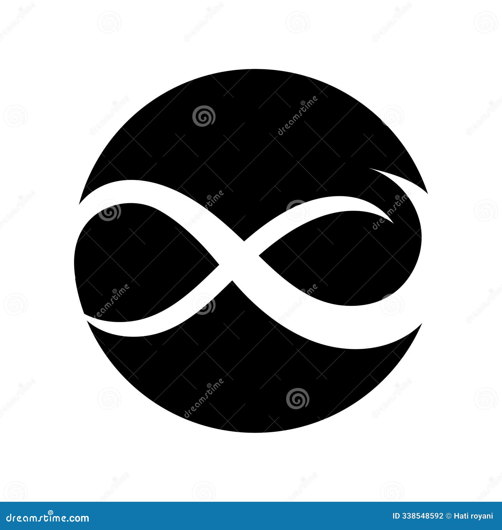 Infinity line loop logo stock vector. Illustration of loop - 338548592