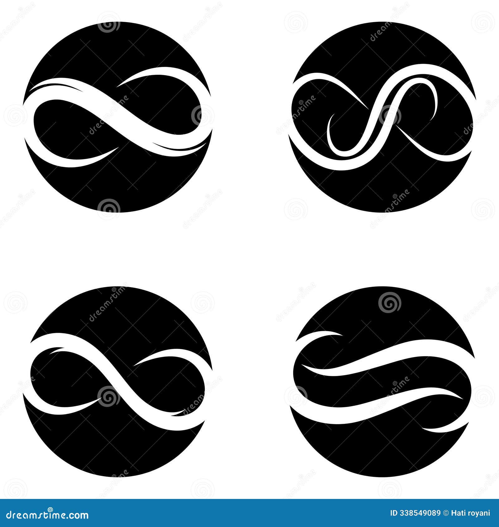 Infinity line loop logo stock vector. Illustration of circle - 338549089