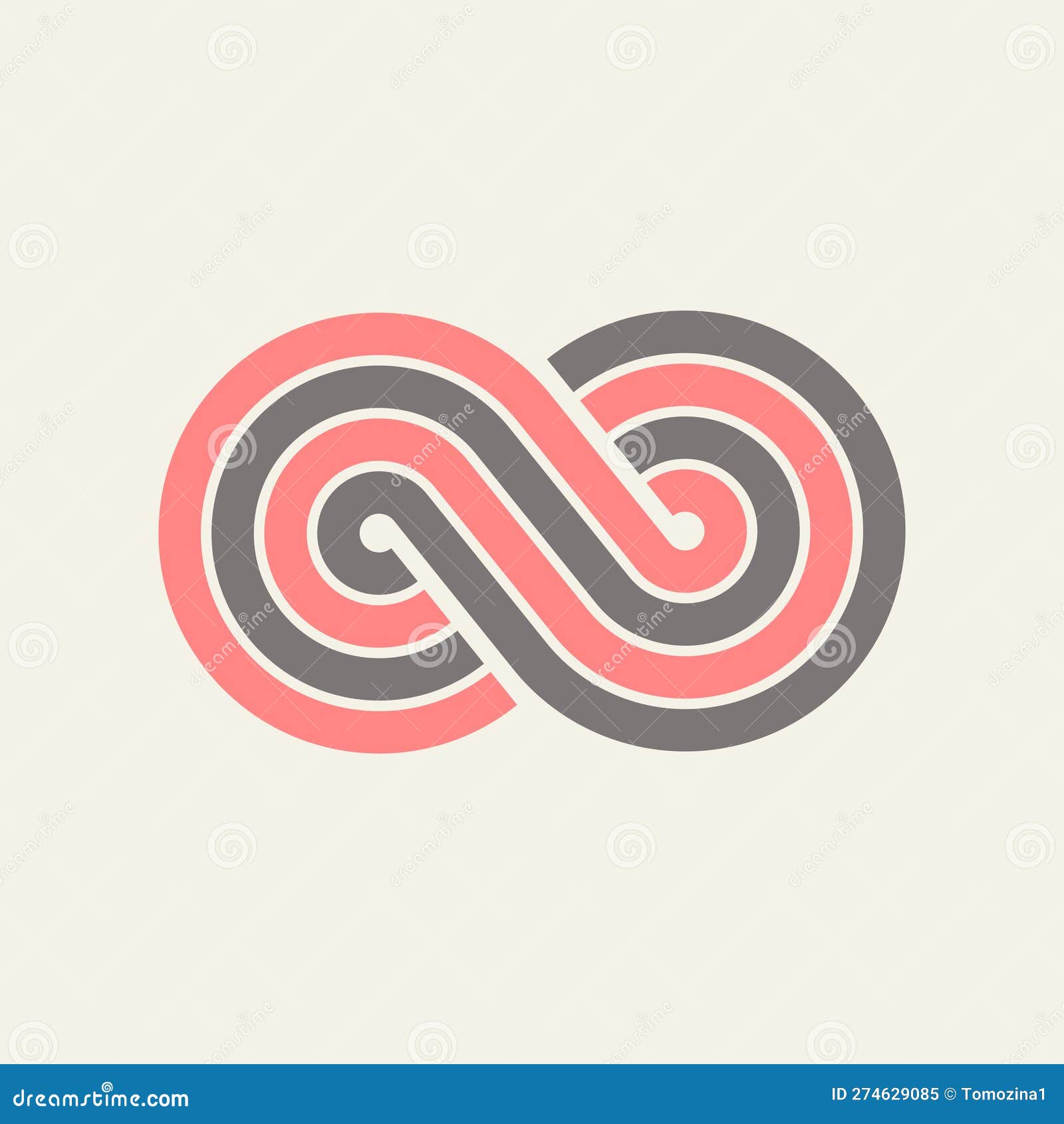 Infinity Line Sign, Abstract Geometric Poster Stock Vector ...