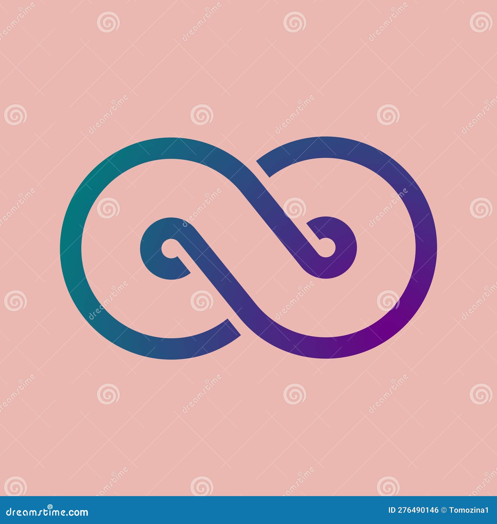 Infinity Line Sign, Abstract Geometric Poster Stock Vector ...