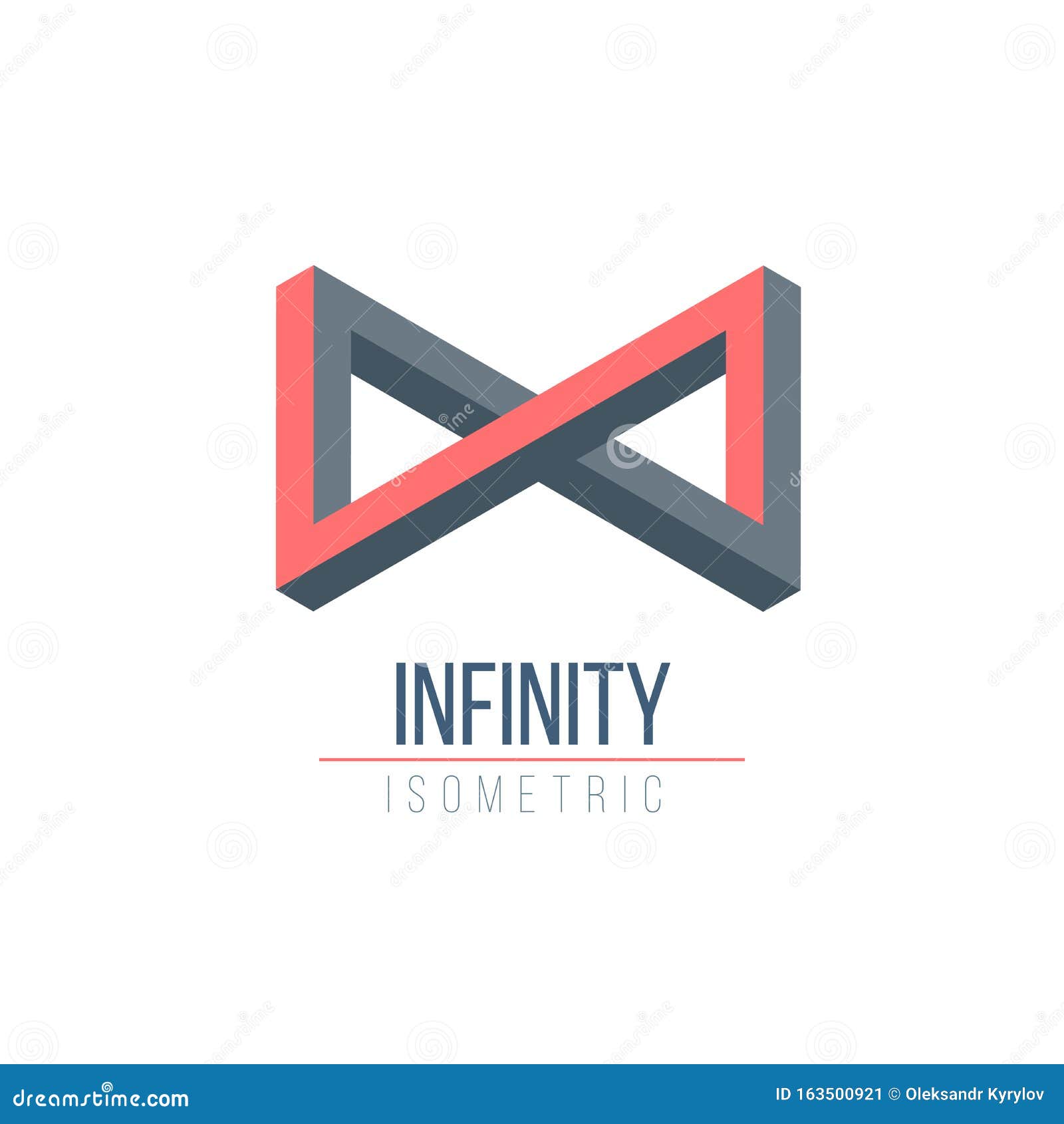 Infinity Logo 3D Geometric Symbol, Optical Illusion Shape , Overlapping ...