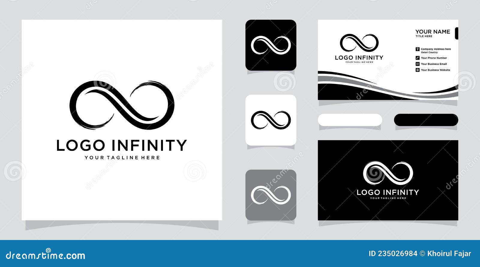 Infinity Logo Design.Grunge Infinity Symbol Stock Vector - Illustration ...