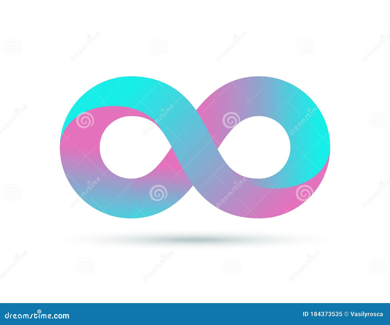 Infinity Logo Symbol Loop Icon, Infinite 8 Mobius Cycle Stock Vector ...
