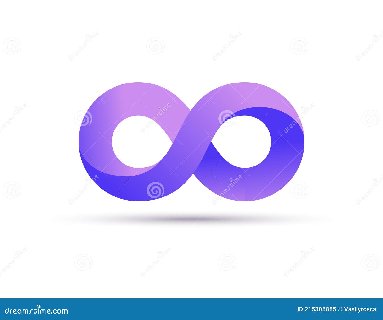 Infinity Logo Symbol Loop Icon, Infinite 8 Mobius Cycle Stock Vector ...