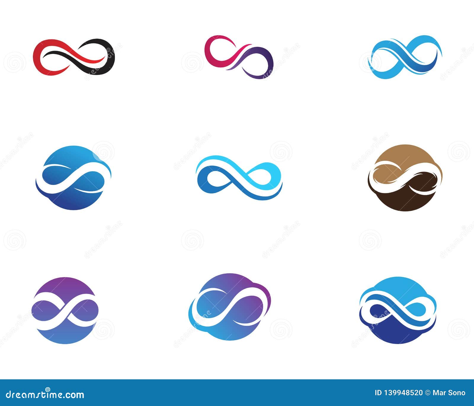 Infinity Logo and Symbol Template Icons Stock Vector - Illustration of ...
