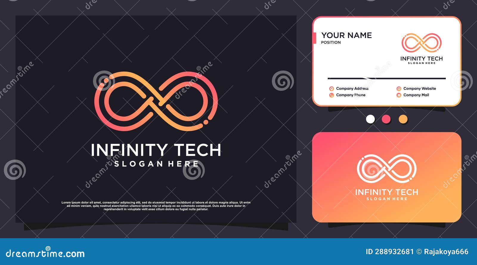 Infinity Logo Technology with Creative Concept Premium Vector Stock ...