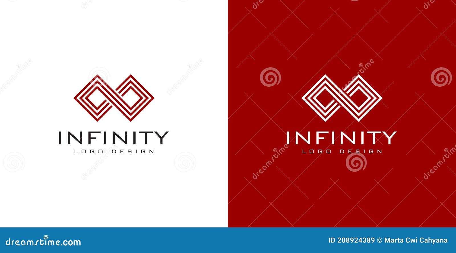 Infinity Logo Vector with Business Card Design Stock Vector ...