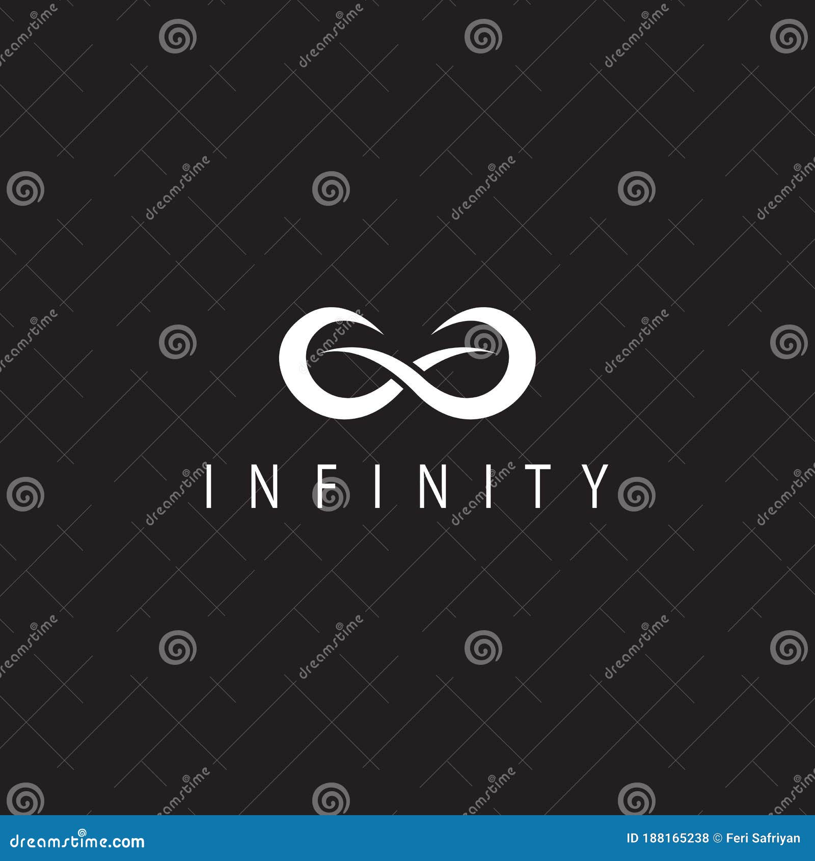 Infinity logo vector icon stock vector. Illustration of endless - 188165238