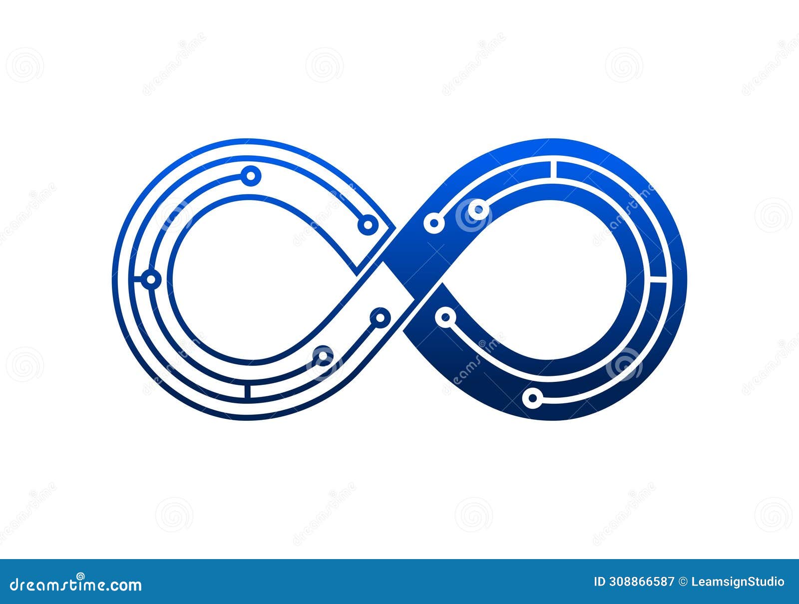 Infinity Loop Design Illustration Stock Vector - Illustration of ...