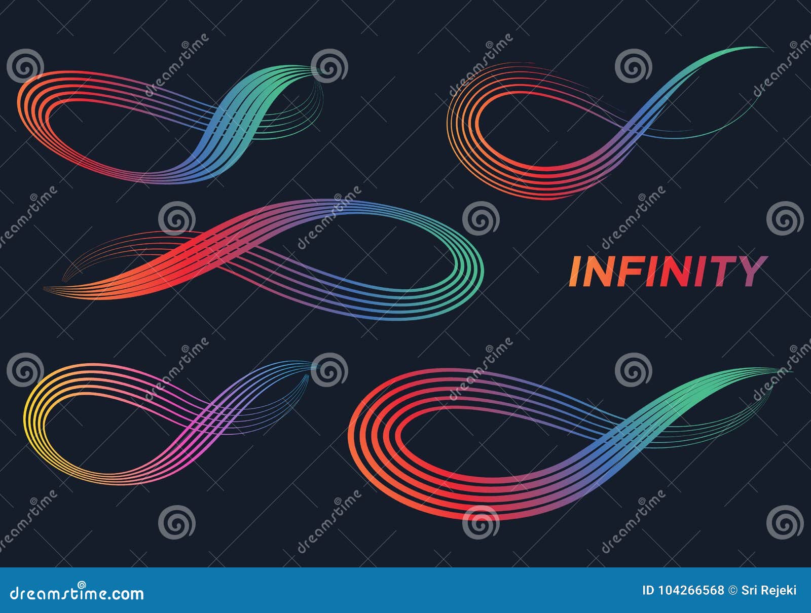 Infinity Loop Illustration Background Stock Vector - Illustration of ...