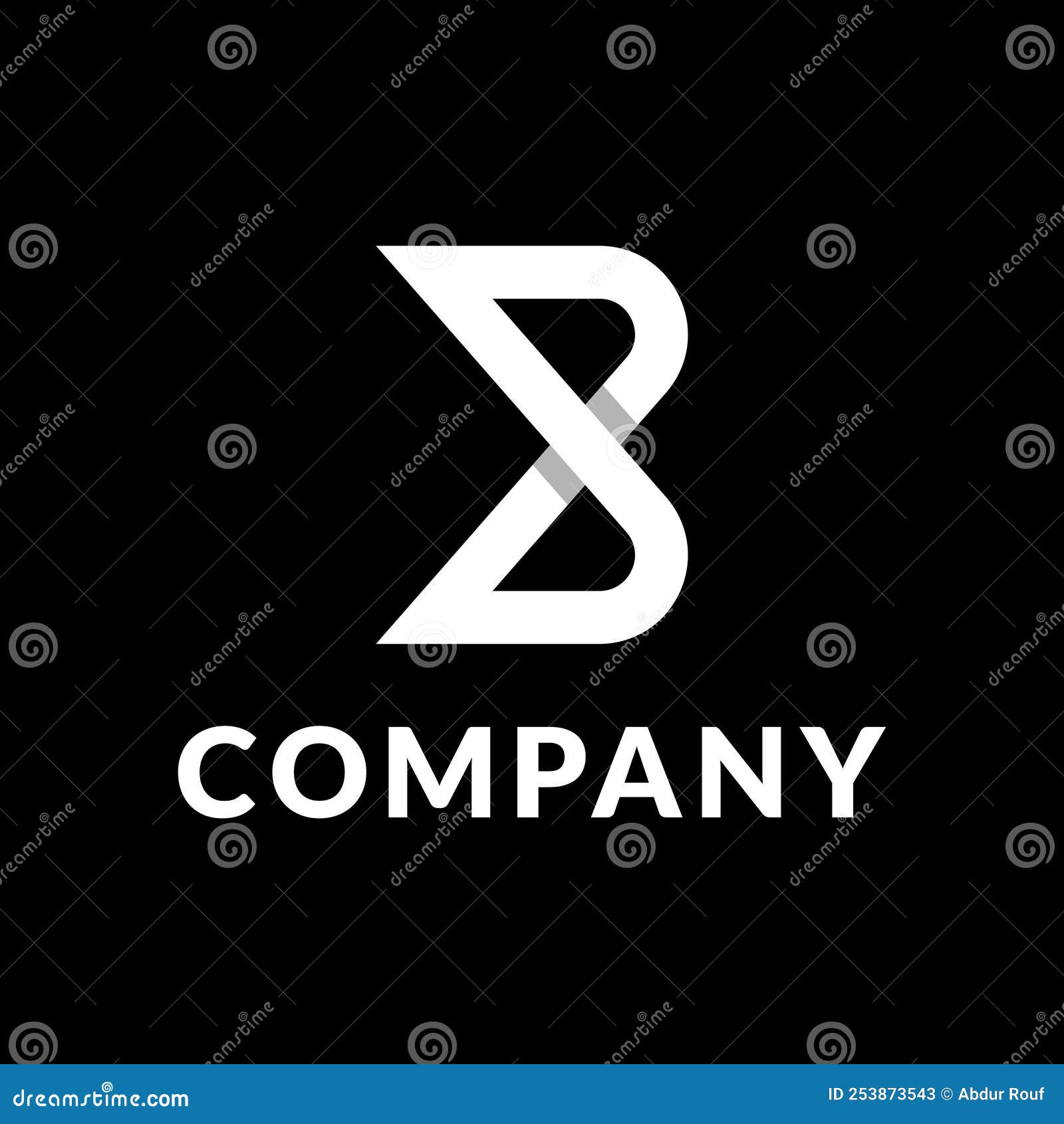Infinity Loop Letter B or Number 8 Logo Design Stock Vector ...