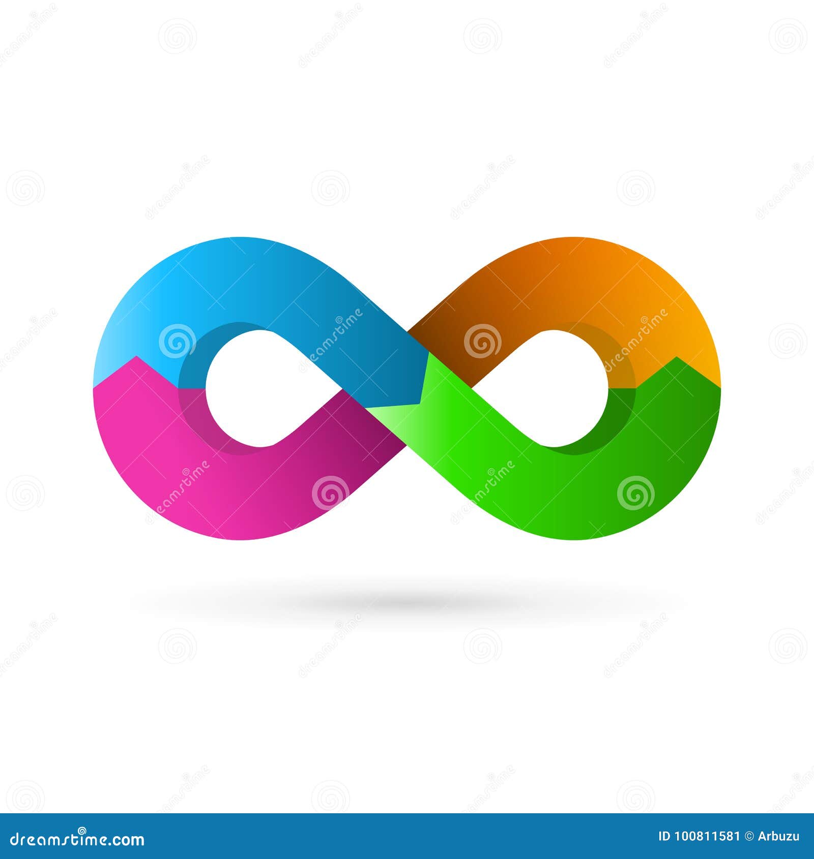 Infinity Loop Logo Icon Design Template Elements Stock Vector ...