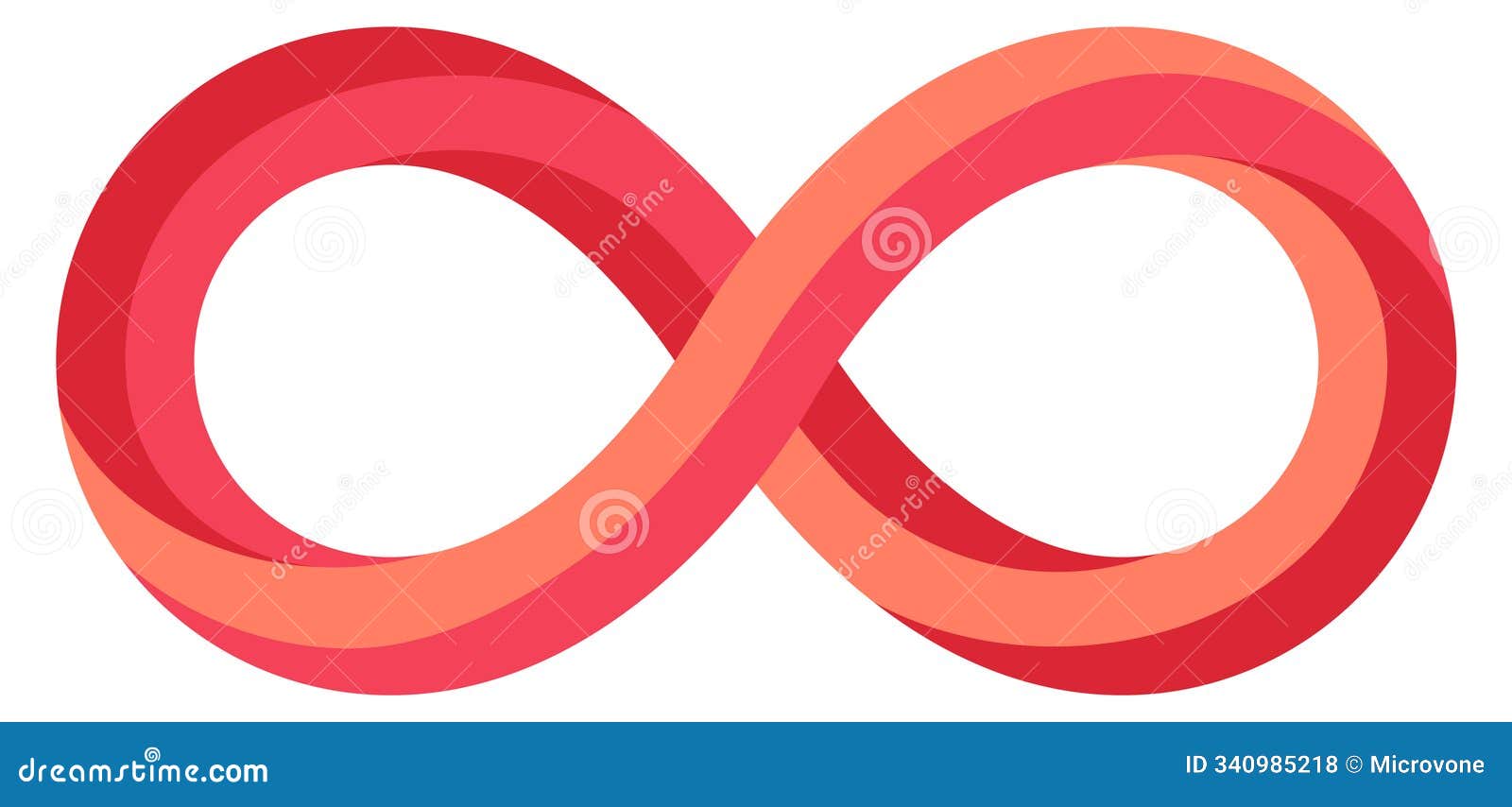 Infinity Loop Logo. Red Geometric Figure Symbol Stock Illustration ...