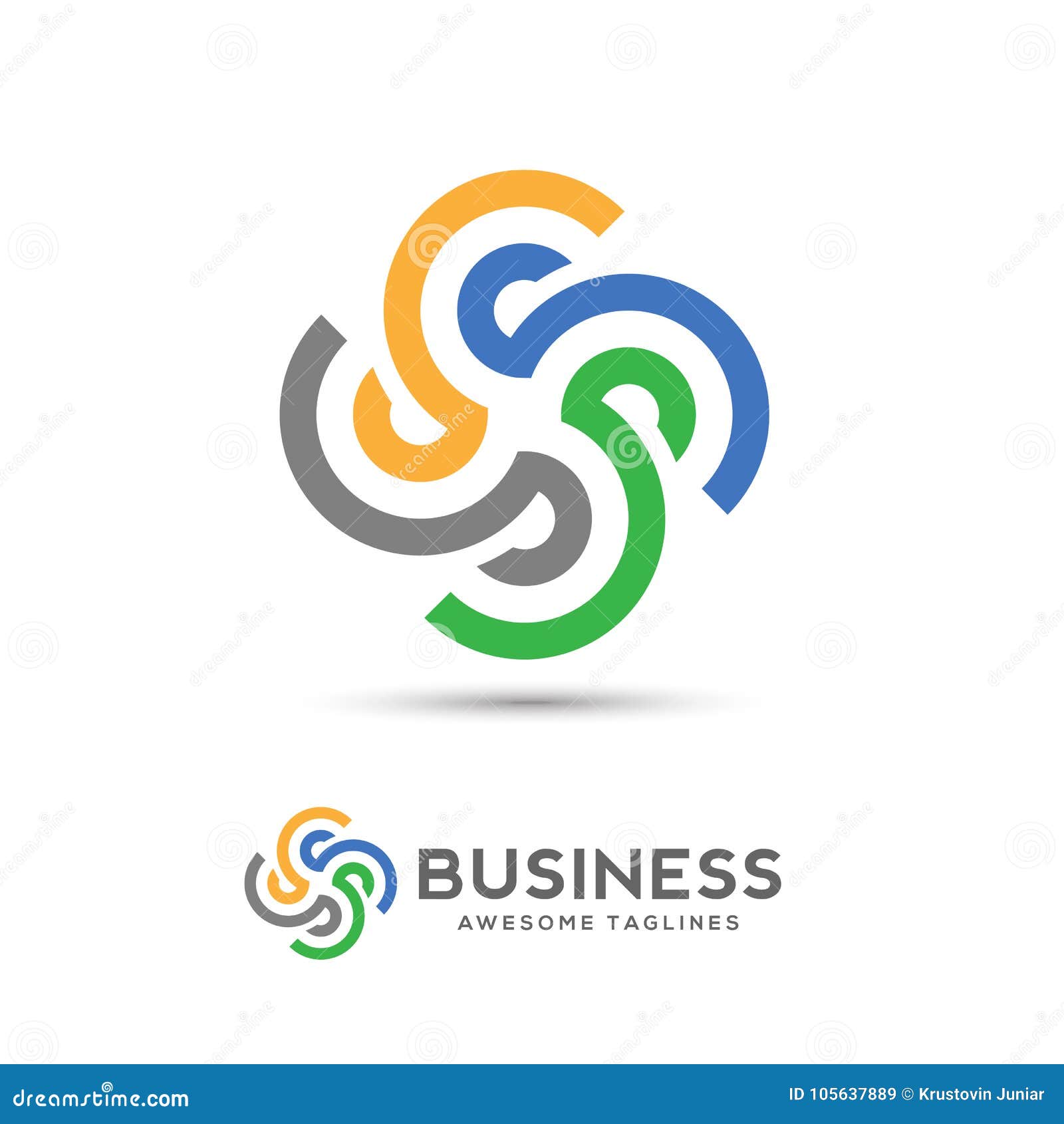 Infinity Loop Logo Vector, Swirl Colorful Shape Logo Vector Stock ...