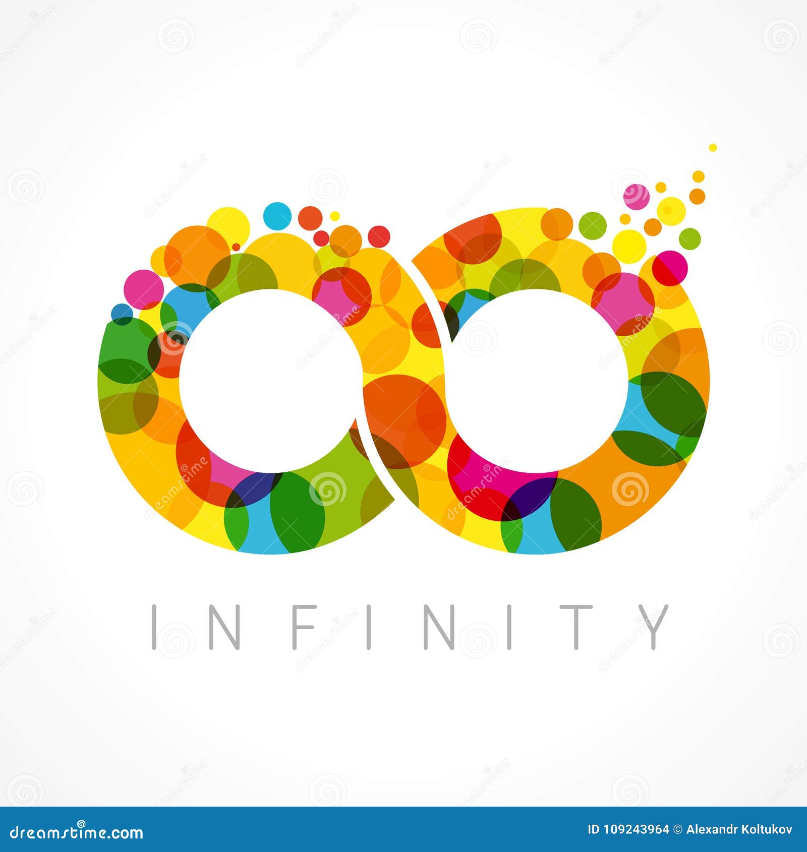Infinity loop logo stock vector. Illustration of feedback - 109243964