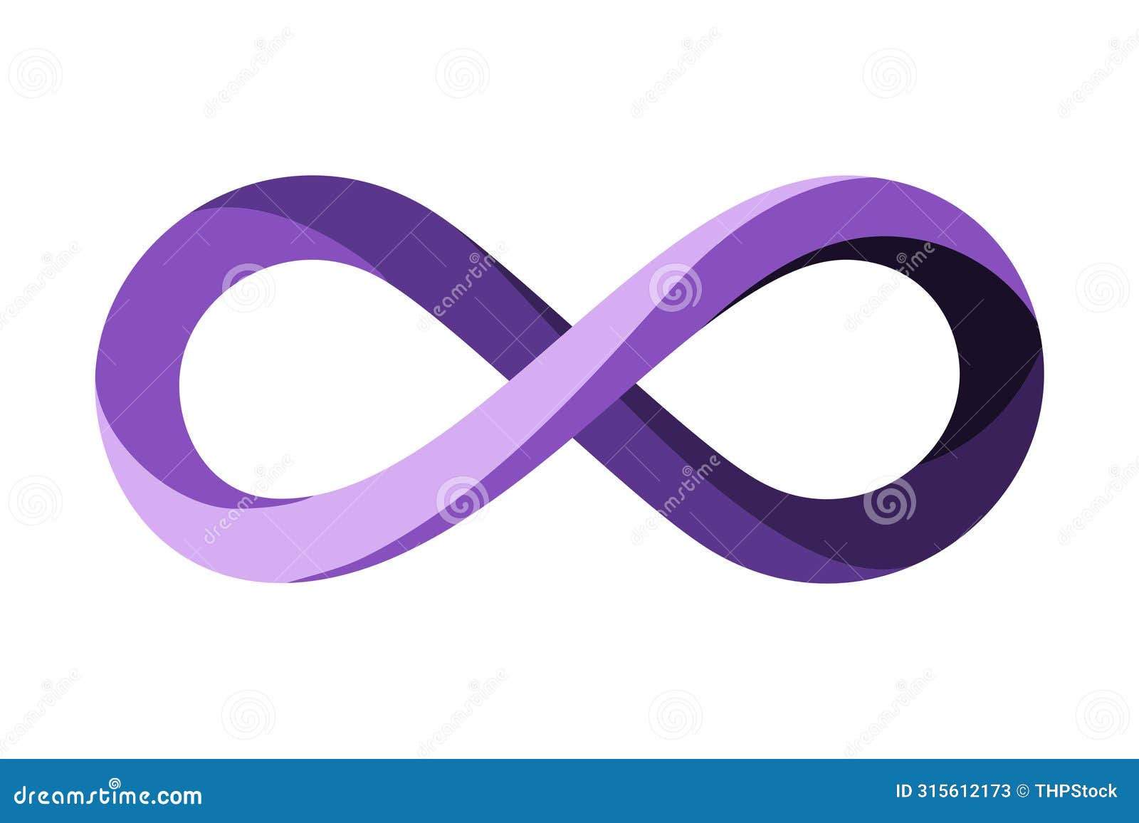 Purple Infinity Loop Vector Stock Vector - Illustration of infinity ...