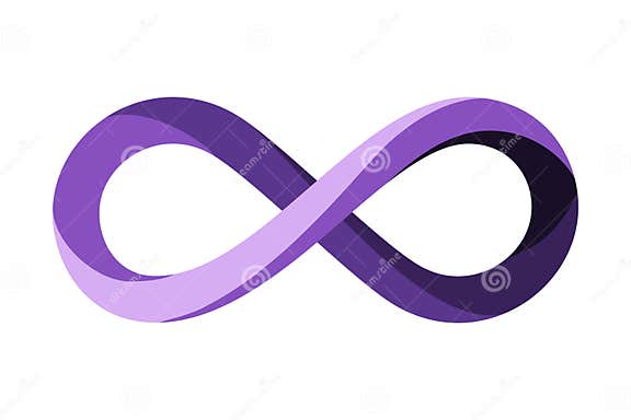 Purple Infinity Loop Vector Stock Vector - Illustration of infinity ...