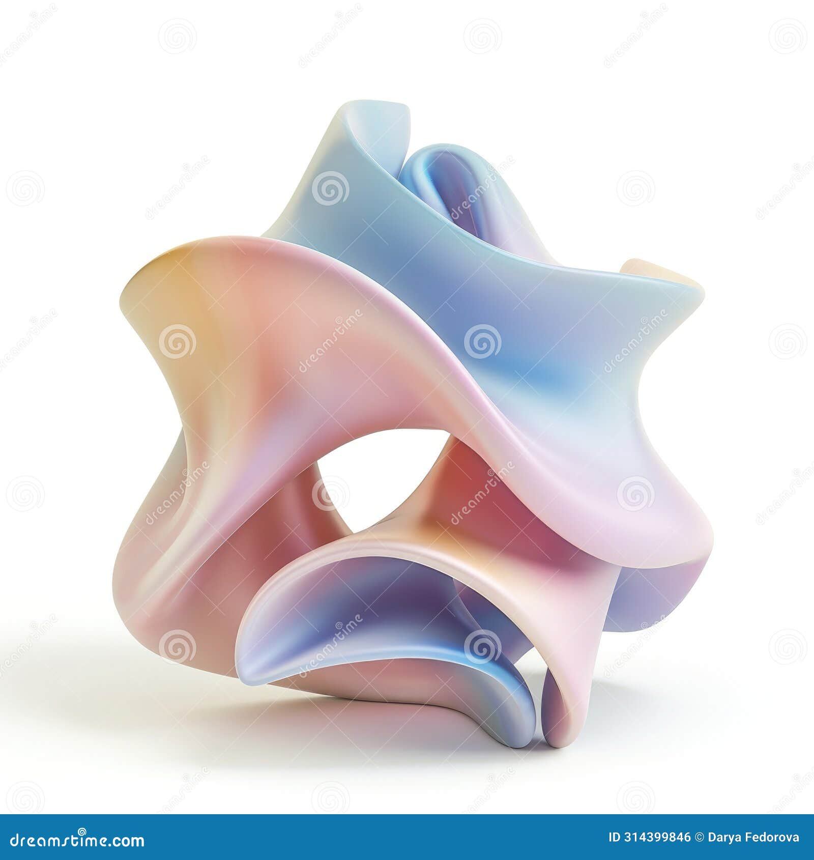 A Infinity Loop Sculpture in a Smooth Pastel Gradient Stock Photo ...