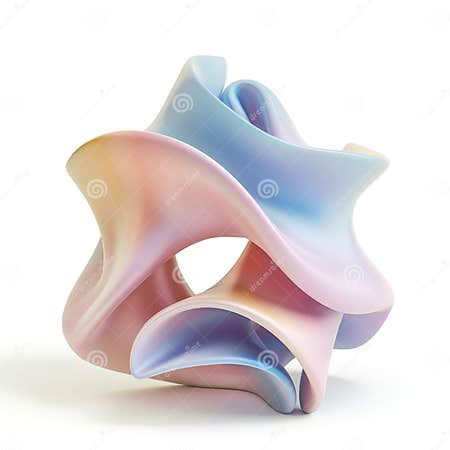 A Infinity Loop Sculpture in a Smooth Pastel Gradient Stock Photo ...