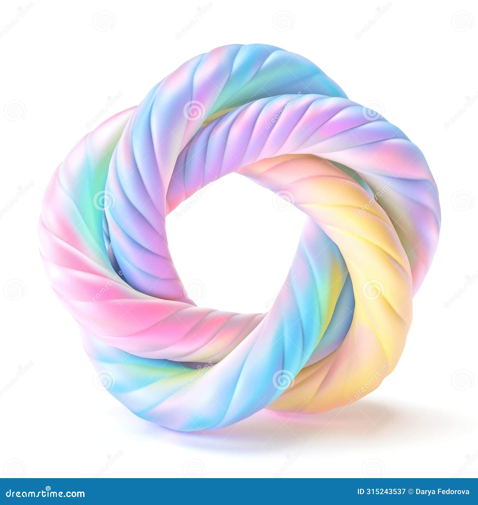A Infinity Loop Sculpture in a Smooth Pastel Gradient Stock Image ...