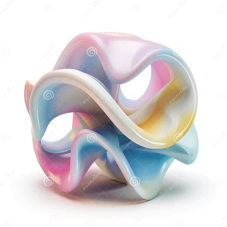 A Infinity Loop Sculpture in a Smooth Pastel Gradient Stock Image ...