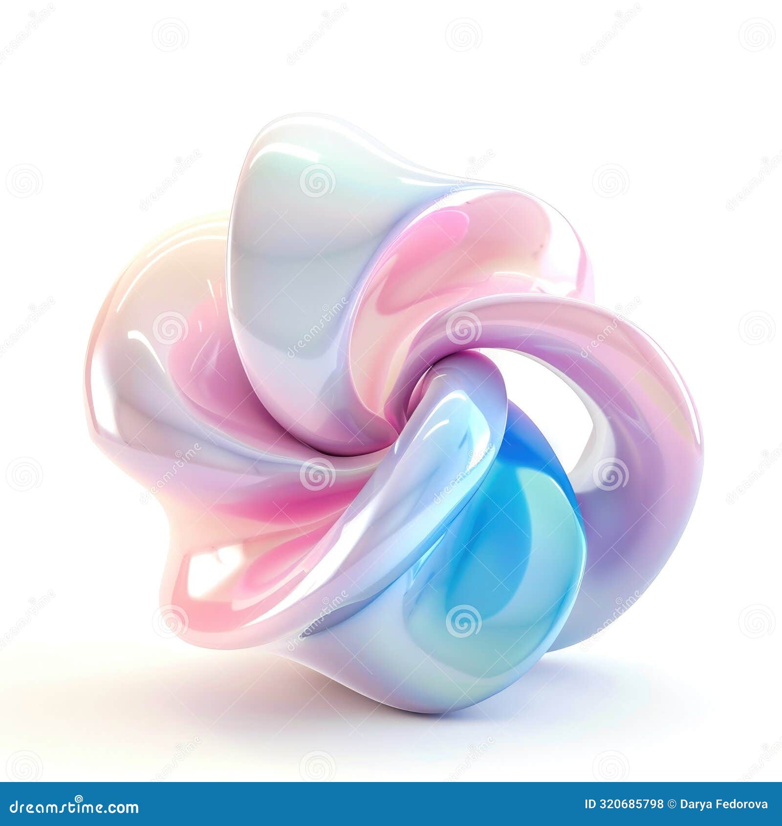 A Infinity Loop Sculpture in a Smooth Pastel Gradient Stock Photo ...