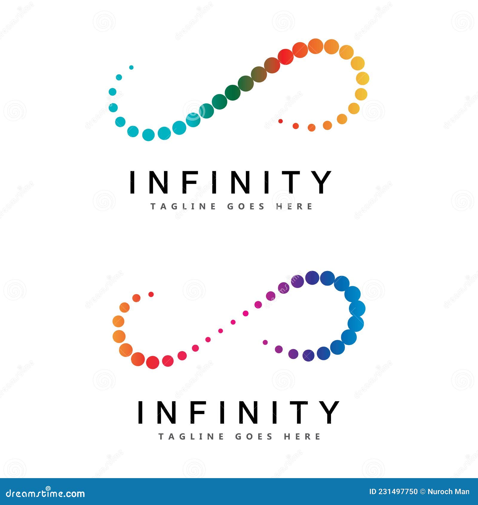 Infinity Loop Symbol Logo Icon Design Template. Vector Color Emblem ...