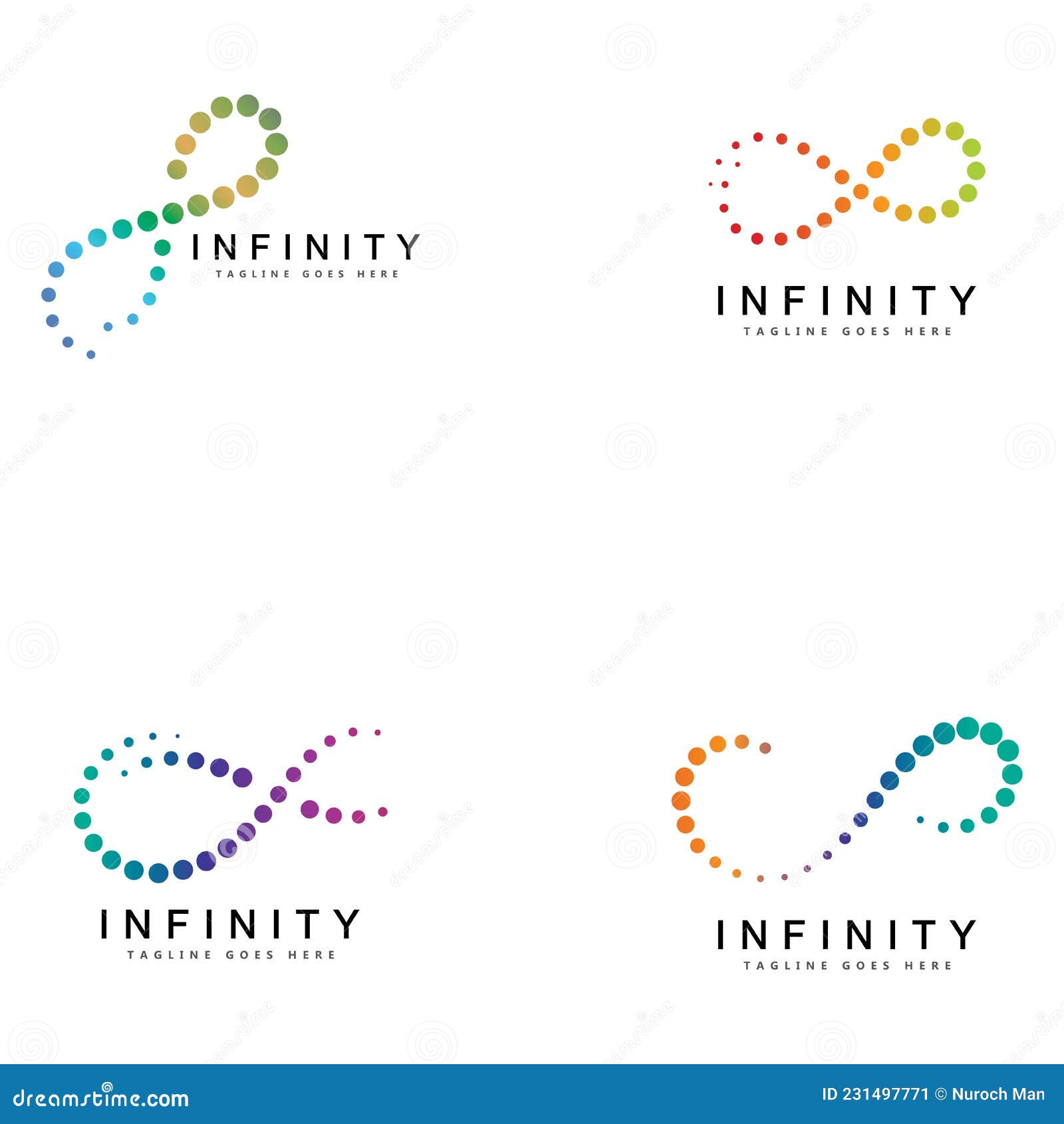 Infinity Loop Symbol Logo Icon Design Template. Vector Color Emblem ...