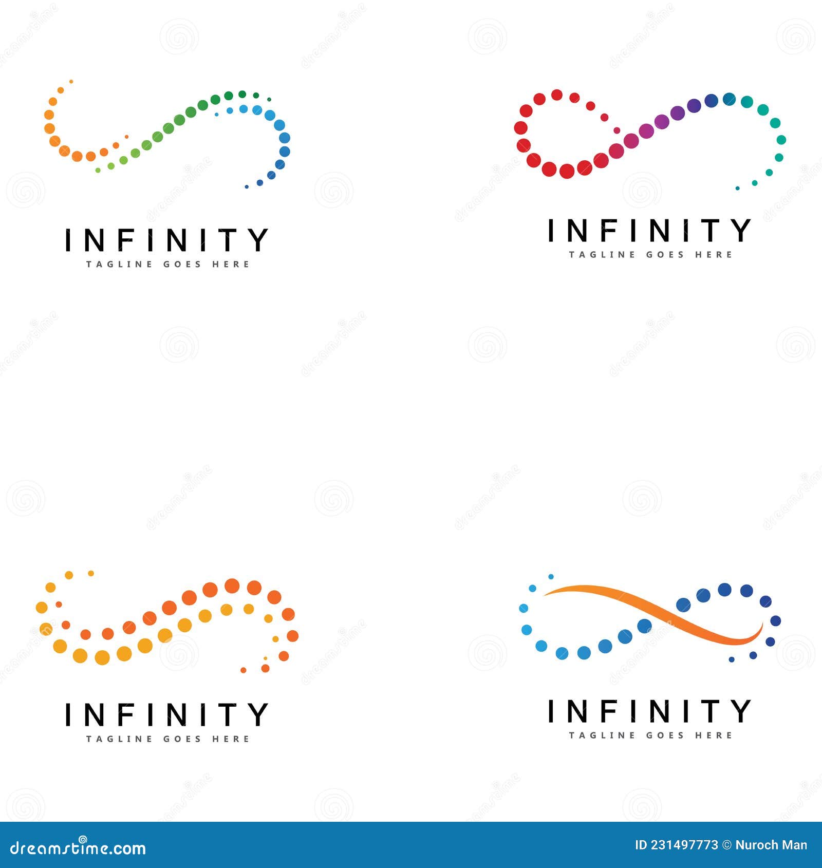 Infinity Loop Symbol Logo Icon Design Template. Vector Color Emblem ...