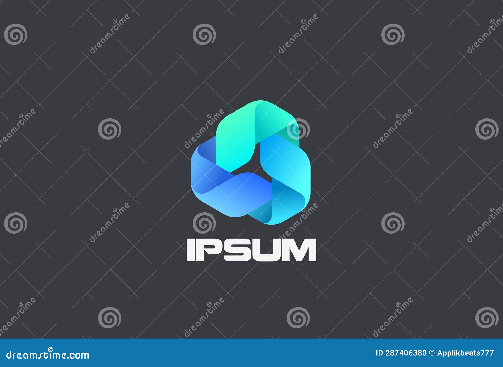 Infinity Looped Triangle Abstract Logo Design Vector Template ... Infinity Looped Triangle Abstract Logo Design Vector Template ...