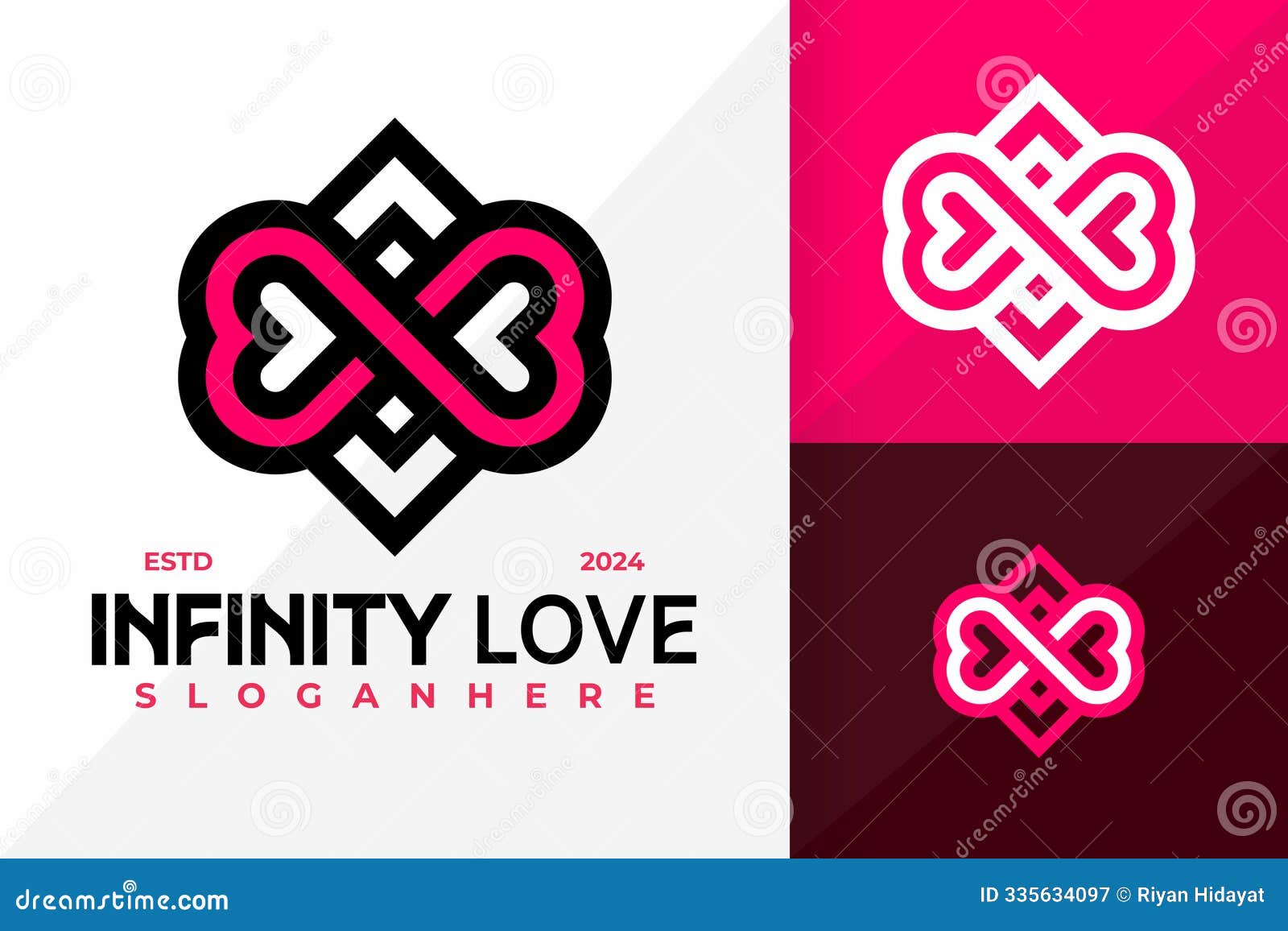 Infinity Love Logo Icon Vector Design. Creative Simple Logos Designs ...