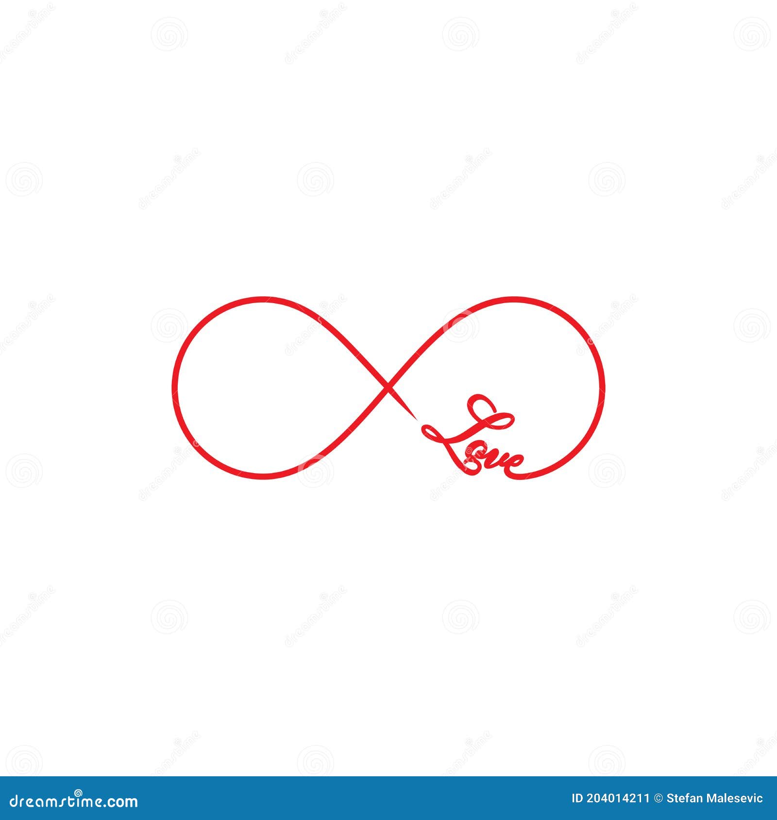 Infinity love symbol stock vector. Illustration of icon - 204014211